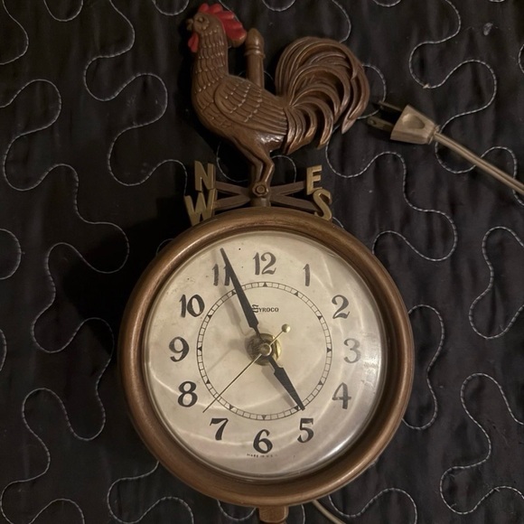 syroco | Wall Decor | Vtg Syroco Rooster Wall Clock | Poshmark